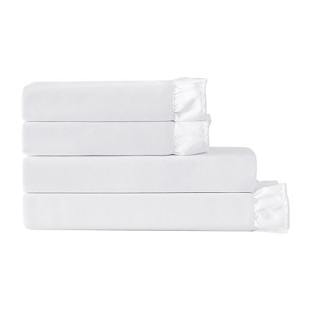 Click here for Truly Soft Solid Ruffle Sheet Set  One Size  White prices