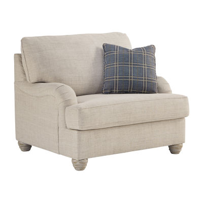 Signature Design by Ashley® Traemore Oversized Chair, Color: Linen ...