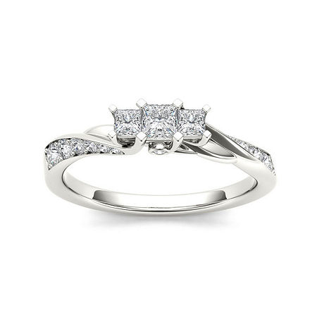 Click here for 1/2 CT.T.W. Natural Diamond 10K White Gold 3-Stone... prices