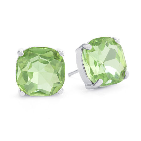 Click here for Sparkle Allure Pure Silver Over Brass Crystal Squa... prices
