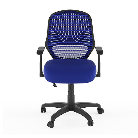 Click here for Mesh Office Desk Chair  One Size  Blue prices