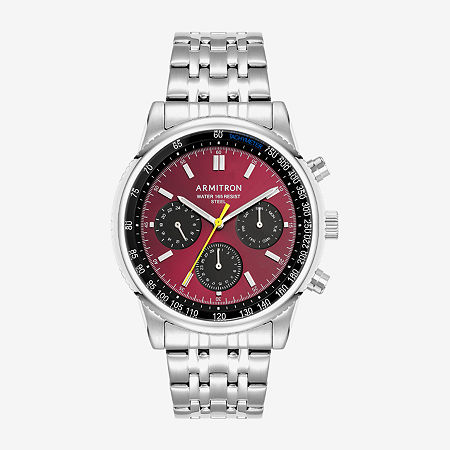Click here for Armitron Mens Silver Tone Stainless Steel Bracelet... prices