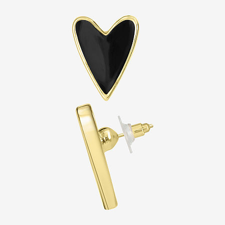 Click here for Bijoux Bar Delicates Gold Tone 11mm Heart Stud Ear... prices