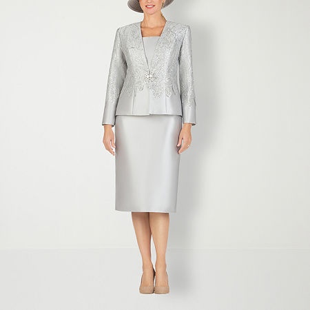 Click here for Giovanna Collection 3-pc. Skirt Suit  10  Gray prices