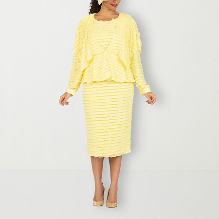 Click here for Giovanna Signature 3-pc. Skirt Suit  12  Yellow prices