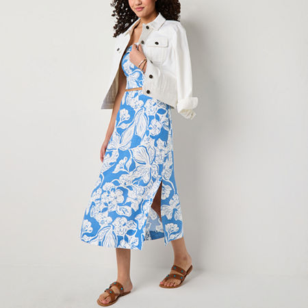 Click here for a.n.a Womens Linen Blend Midi Pencil Skirt  X-smal... prices
