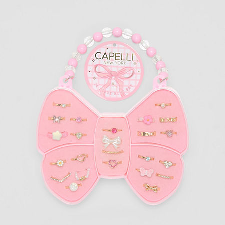 Click here for Girls Capelli(R) New York 24pc. Ring Set in Bow Ca... prices