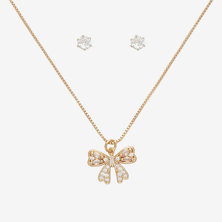 Click here for Mixit Pendant Necklace & Stud Earring Womens Cubic... prices