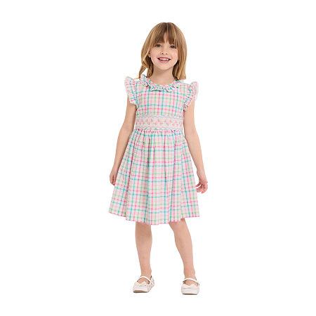 Click here for Bonnie Jean Little Girls Sleeveless Flutter A-Line... prices