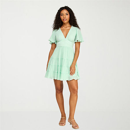 Click here for B. Smart Womens Juniors Fit + Flare Dress  8  Blue prices