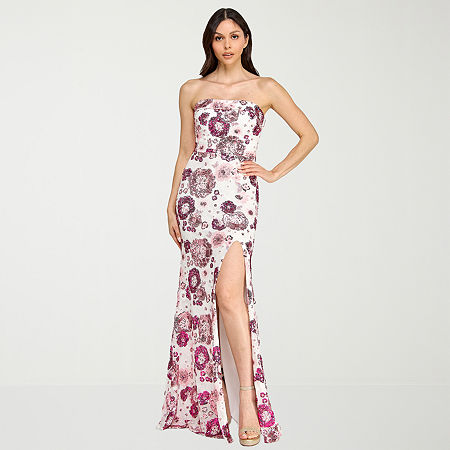 Click here for City Triangle Womens Juniors Sequin Floral Bodycon... prices