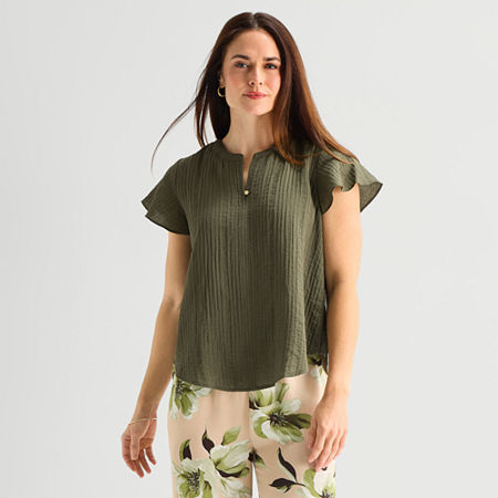 Click here for Liz Claiborne Womens Blouse  X-large  Green prices