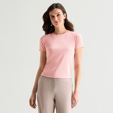 Click here for Worthington Womens Crew Neck Short Sleeve T-Shirt... prices