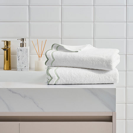 Click here for Peri Home Scallop 2-pc. Bordered Bath Towel  One S... prices