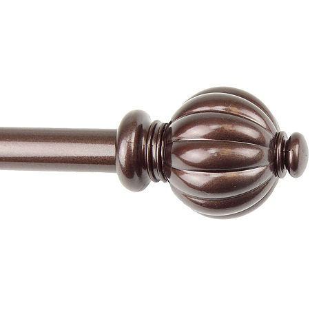 Click here for Rod Desyne Pumpkin 5/8 Adjustable Curtain Rod  One... prices