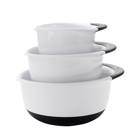 Oxo 3-Pc. Mixing Bowl Set - White
