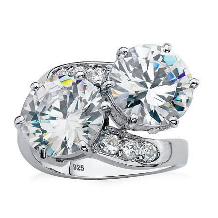 Click here for DiamonArt Womens White Cubic Zirconia Platinum Ove... prices