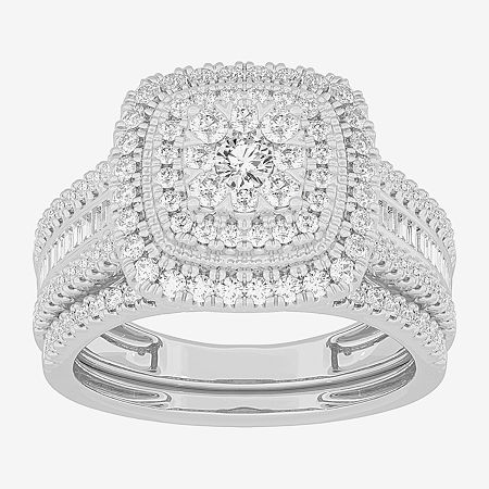 Click here for Womens 1 CT.T.W. Natural Diamond 10K Gold Cushion... prices