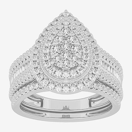 Click here for Womens 1 CT.T.W. Natural Diamond 10K Gold Pear Sid... prices