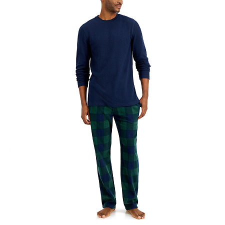 Click here for Hanes Mens Crew Neck Long Sleeve 2-pc. Pajama Sets... prices