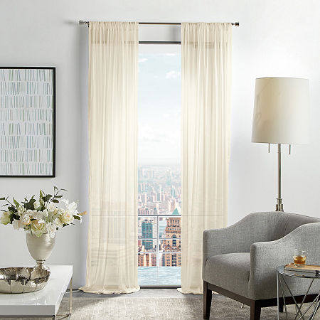 Click here for Martha Stewart Glacier Rod Pocket Sheer Set of 2 C... prices