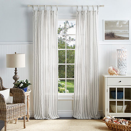 Click here for Martha Stewart Laguna Stripe Tie Top Light-Filteri... prices