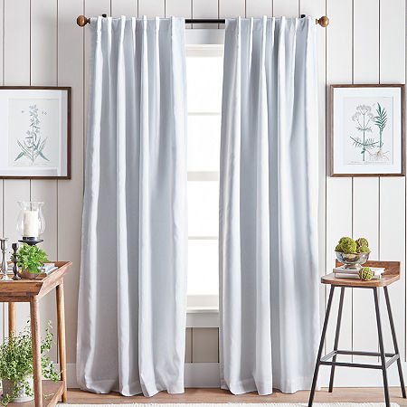 Click here for Martha Stewart Lido Rod Pocket Back Tab Blackout S... prices