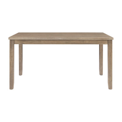 Juniper Round Wood-Top Dining Table, Color: Grey Wash - JCPenney