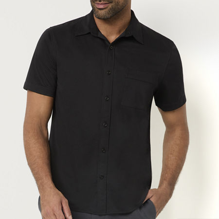 Click here for Stylus Mens Regular Fit Short Sleeve Pique Knit Bu... prices