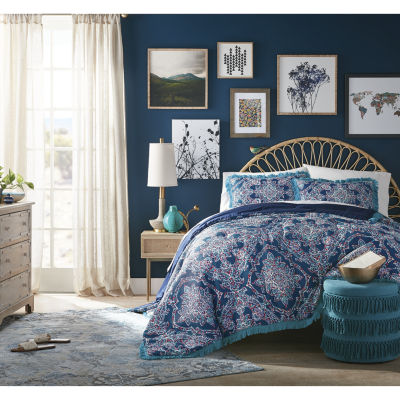 Distant Lands Milo Comforter Set, Color: Poseidon Navy - JCPenney