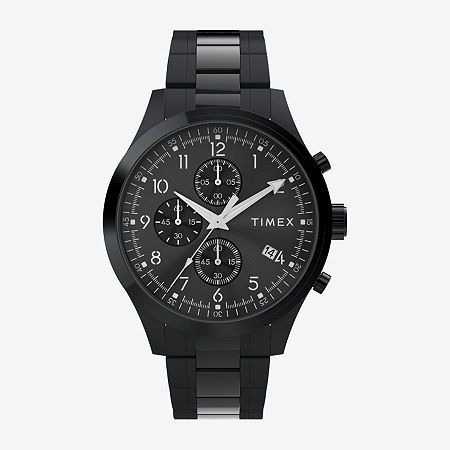 Click here for Timex Mens Black Stainless Steel Bracelet Watch Tw... prices