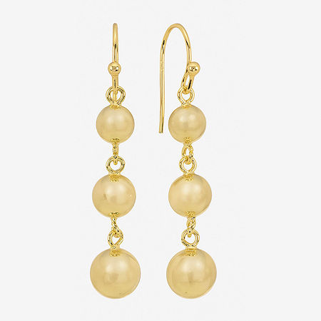 Click here for Athra 14kt. Gold Over Brass Graduated Ball Drop Ea... prices