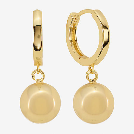 Click here for Athra 14kt. Gold Over Brass 10mm Ball Drop Huggie... prices