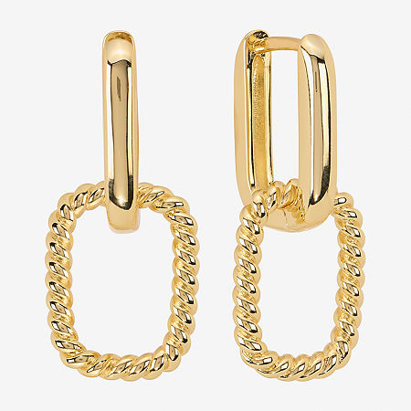 Click here for Silver Reflections Womens 14K Gold Over Brass Rect... prices