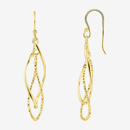 Click here for Silver Reflections Womens 18K Gold Over Brass Drop... prices
