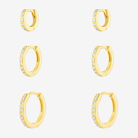 Click here for Sparkle Allure Womens White Crystal 18K Gold Over... prices