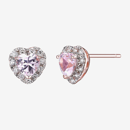 Click here for Lab Grown Pink Sapphire & 1/5 CT. T.W. Lab Grown W... prices