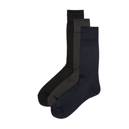 Click here for Stafford Microfiber Mens 3 Pair Big and Tall Crew... prices