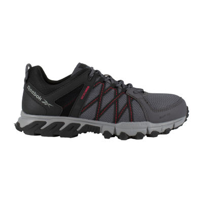 Reebok Work 3402 Mens Bike Closed Toe Work Shoes, Color: Grey Black Red ...