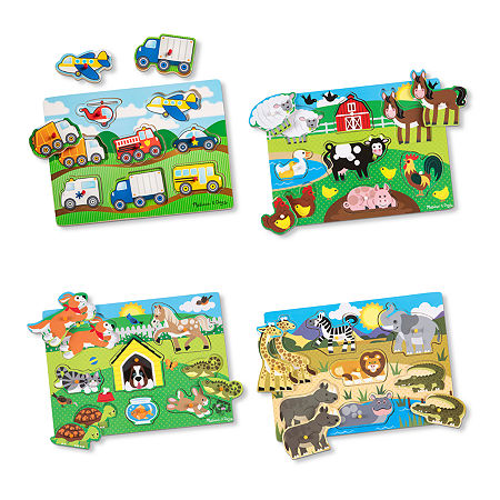 Click here for Melissa & Doug Peg Puzzle Bundle 4-pc. Puzzle  One... prices