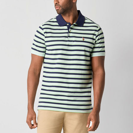 Click here for U.S. Polo Assn. Stripe Pique Mens Classic Fit Shor... prices