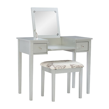 Click here for Ada Butterfly 2-pc. Vanity & Stool Set  One Size... prices