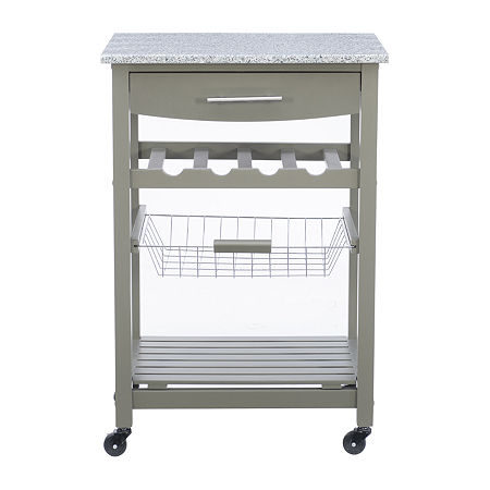 Click here for Roger Granite Top Kitchen Island  One Size  Gray prices