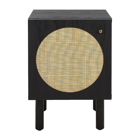 Click here for Ophelia 1 Door Nightstand  One Size  Black prices