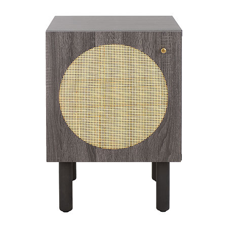 Click here for Ophelia 1 Door Nightstand  One Size  Black prices