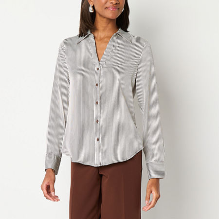 Click here for Worthington Womens Long Sleeve Cuffed Sleeve Regul... prices