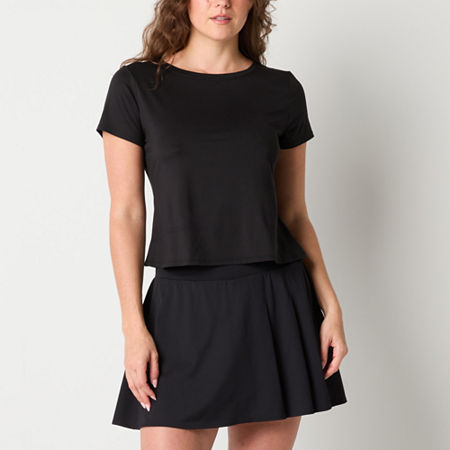 Click here for Xersion Everyday Womens Crew Neck Twist Back Short... prices