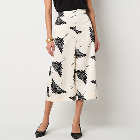 Click here for Worthington Womens Wide Leg Mid Rise Pull-On Pant... prices
