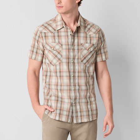 Click here for Frye and Co. Mens Short Sleeve Regular Fit Button-... prices