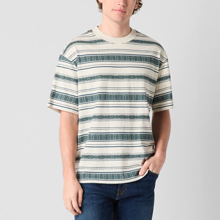 Click here for Arizona Mens Short Sleeve Boxy Fit Stripe T-Shirt... prices